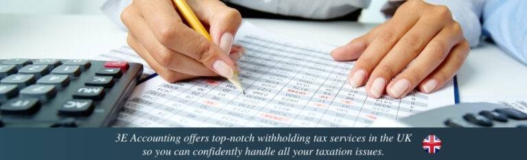 Withholding Tax Services in the UK - 3E Accounting